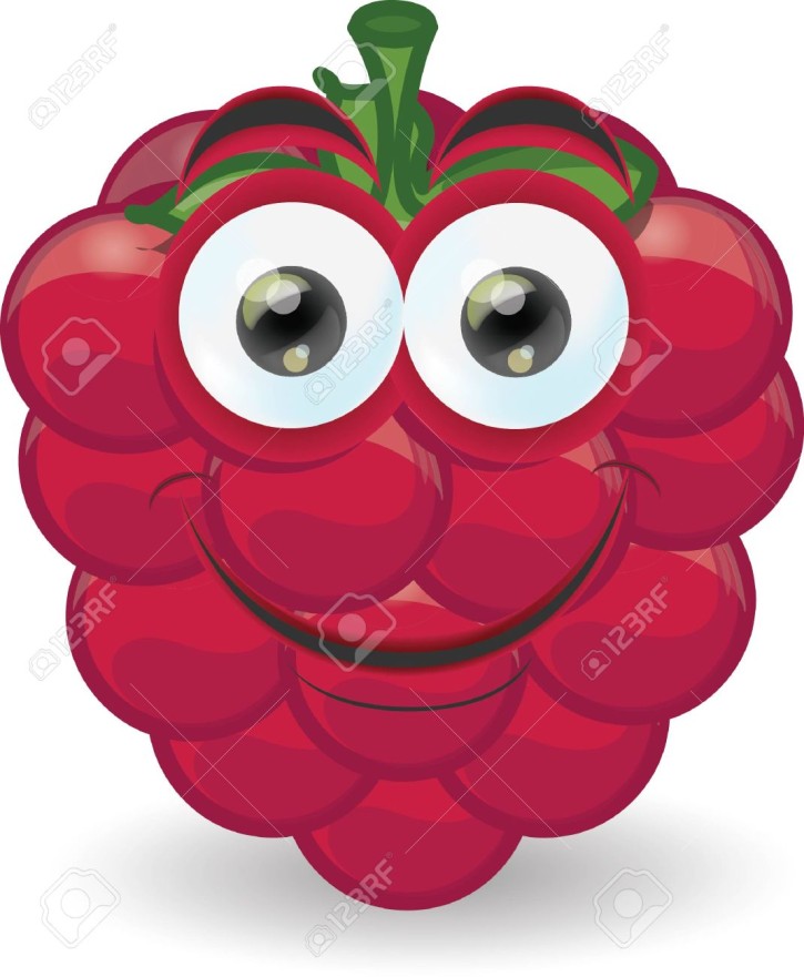 22810750-Cartoon-raspberry-with-emotion-Stock-Vector-fruit - BC Raspberries